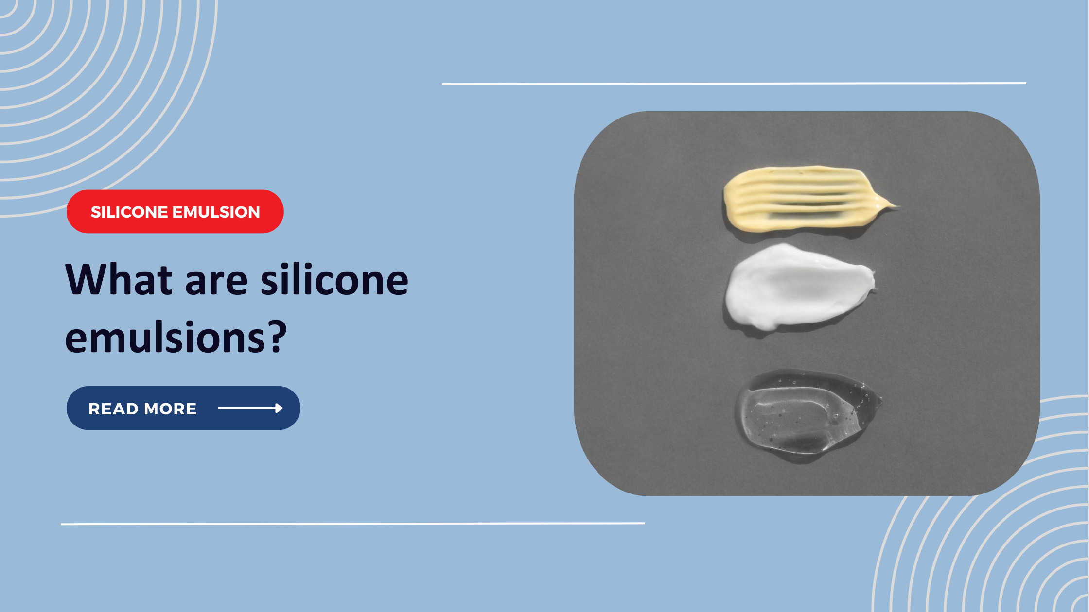 What are silicone emulsions?